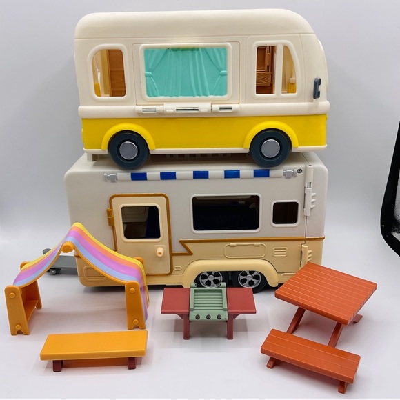 Bluey | Toys | Bluey Toys Lot Of 7 Camper Trailer Van Juice Truck ...